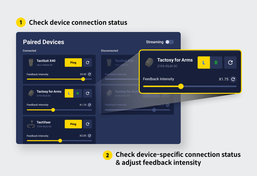 Experiences with TactSuit