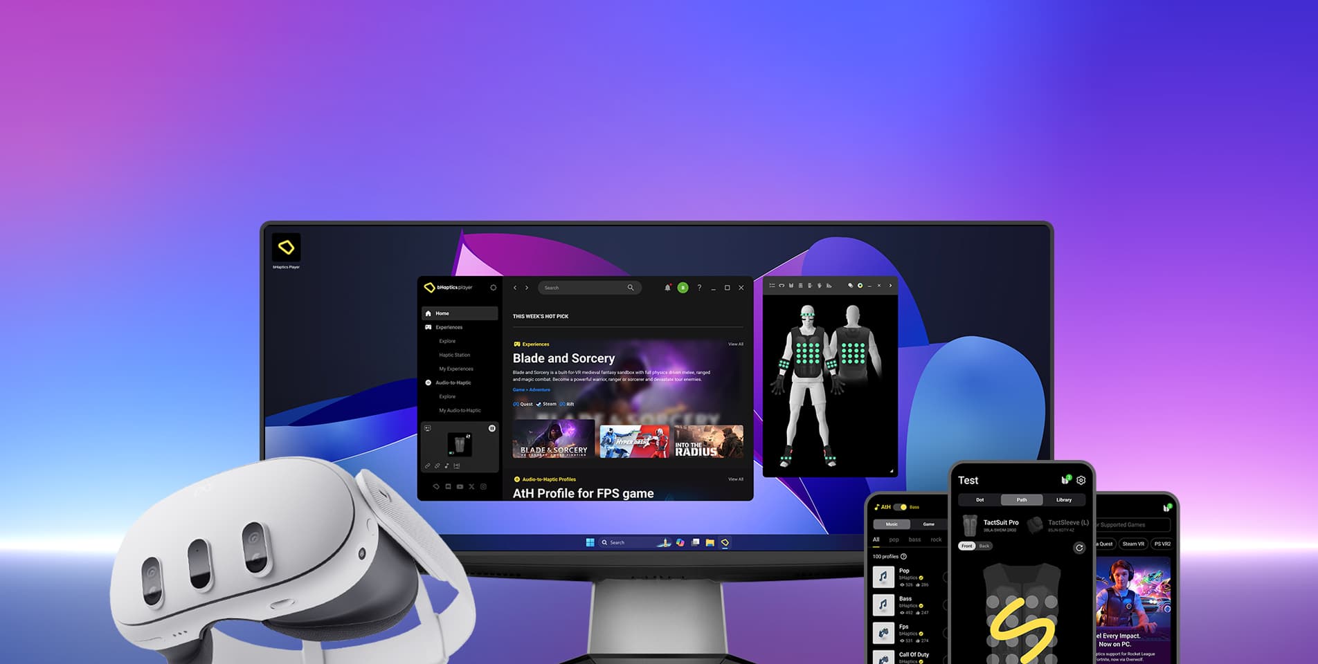 Combinaison haptique intégrale de nouvelle génération - bHaptics TactSuit