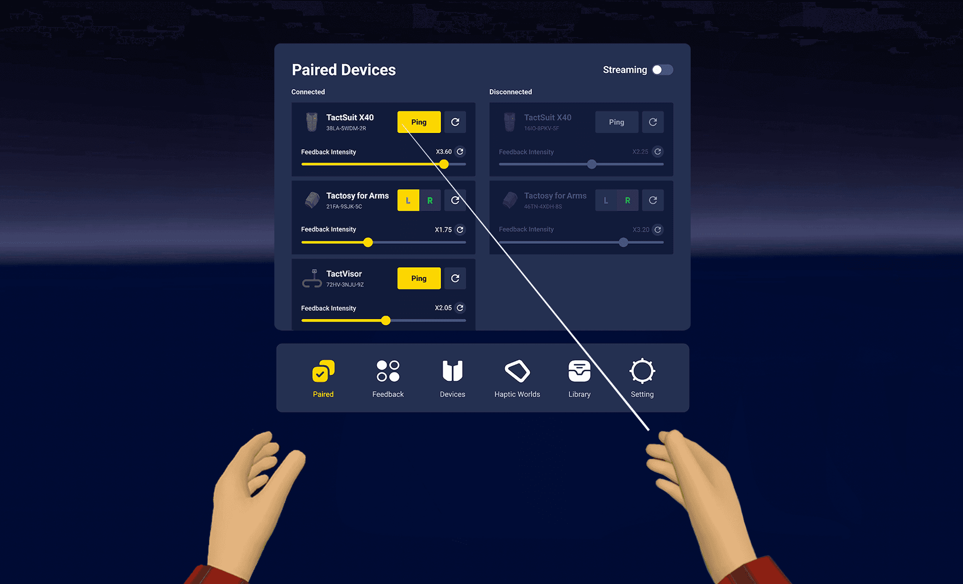 Experiences with TactSuit