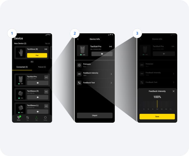 Experiences with TactSuit