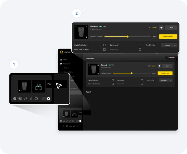 Experiences with TactSuit